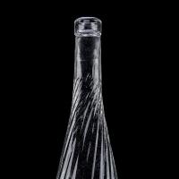 China Glass Body Material 500ml 700ml Whiskey Wine Bottle with Unique Bottom Raised Design for sale