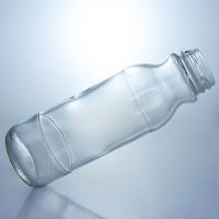 China Customized Logo Clear Milk Bottle 320ml 500ml Glass Juice Coffee Bottle With Screw Lid for sale