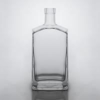 China Customized Shape Acceptable Glass Liquor Bottle for Brandy Tequila Customized Logo Acceptable for sale