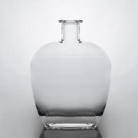 China Customized Shape Acceptable Glass Liquor Bottle for Brandy Tequila Customized Logo Acceptable for sale