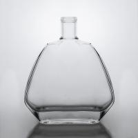 China Customized Shape Acceptable Glass Liquor Bottle for Brandy Tequila Customized Logo Acceptable for sale