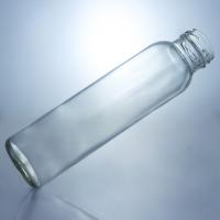 China 250ml 320ml 500ml 750ml 1L Clear Milk Juice Water Glass Bottle with Custom Logo Screw Cap for sale