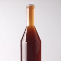 China Body Material Glass Handmade Transparent Bottle Transparent Glass Liquor Bottle for sale