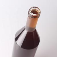 China Body Material Glass Handmade Transparent Bottle Transparent Glass Liquor Bottle for sale