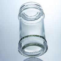 China Food Container Metal Lid Clear Glass Honey Jars for Custom Honey Jam Storage for sale
