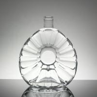 China Logo Printed Glass Bottle Vodka Whisky with Screw Top and Grenade Shape for sale