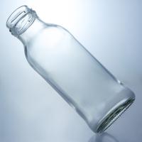 China Body Material Glass Glass Juice Coffee Bottle With Screw Lid Clear Milk Bottle 250Ml 500Ml for sale