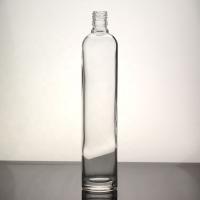China Screen Printing Distinctive Tall Thin Bottle Long Glass Vodka Bottle 500ml 750ml for sale
