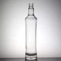 China Screen Printing Distinctive Tall Thin Bottle Long Glass Vodka Bottle 500ml 750ml for sale