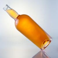 China Glass Collar 750ml 700ml Round Shape Bottle for Beverage Sale for sale