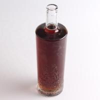 China Uso de Vodka Las Mejores Botellas de Ron de Whisky Transparentes de 50 cl con Corcho for sale
