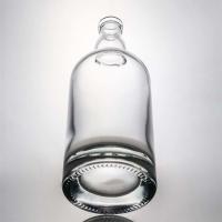 China 500ml 700ml 1000ml Round Shaped Flint Glass Bottle With Cork for Other Beverage Needs for sale
