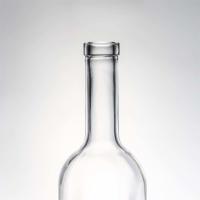 China 750ml Clear Long Neck Glass Bottle for Whisky Champagne Brandy and Liquor Industrial Beverage for sale