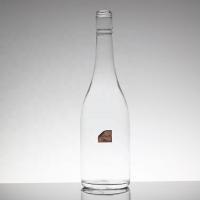 China Transparent Round 700ml 350ml Custom Mineral Water Glass Bottle for Industrial Beverage for sale