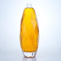 China 375ml 500ml 700ml 750ml 1000ml Oslo Liquor Gin Whisky Glass Vodka Bottle with Cork Lid for sale