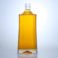 China 375ml 500ml 700ml 750ml 1000ml Oslo Liquor Gin Whisky Glass Vodka Bottle with Cork Lid for sale