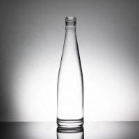 China 500ml Soft Beverage Glass Water Bottle with Transparent Design and Screw Cap Lid for sale
