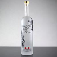China 750ml Industrial Frosted Glass Vodka Bottle for Maunfacture and Trading for sale