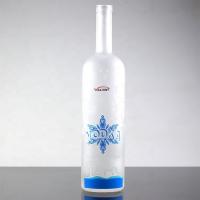 China 750ml Industrial Frosted Glass Vodka Bottle for Maunfacture and Trading for sale