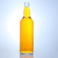 China Glass Body 500ml 700ml 750ml Sealed Vodka Tequila Whiskey Bottle with Cork Lid for sale