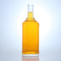 China Glass Body 500ml 700ml 750ml Sealed Vodka Tequila Whiskey Bottle with Cork Lid for sale