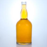 China Glass Body 500ml 700ml 750ml Sealed Vodka Tequila Whiskey Bottle with Cork Lid for sale