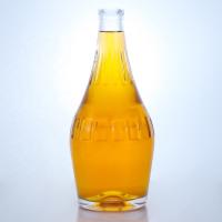 China Glass Body 500ml 700ml 750ml Sealed Vodka Tequila Whiskey Bottle with Cork Lid for sale