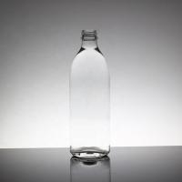 China Custom Made Clear Glass Screw Cap Bottle for Juice or Soda Beverage 330ml 500ml 750ml for sale