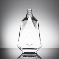 China Super Flint Bottle Crystal Glass Brandy Bottle With Screw Cap For Your Requirements for sale