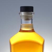 China 700 ml Square Gin Bottle with Cork Finish and Thick Bottom Made of Extra Flint Glass for sale