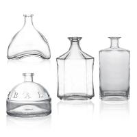China Glass Collar end 500ml 700ml 750ml 780ml Gin Rum Whiskey Tequila Spirit Bottle for Cork for sale