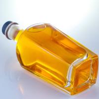 China 700 ml Square Gin Bottle with Cork Finish and Thick Bottom Made of Extra Flint Glass for sale