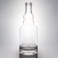 China 500ml 700ml 750ml 1000ml Long Neck Empty Glass White Wine Bottle with High Durability for sale