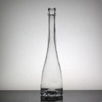 China Clear Glass Tall Thin Beverage Bottle for Long Neck White Spirit and Fruit Wine for sale