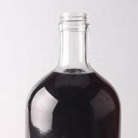 China Customized Round Glass Bottle 500ml 750ml with Cork Cap and Customized Logo for sale