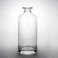 China Glass bottle Whisky Glass Vodka Gin Rum bottle with cork 375ml 500ml 700ml 750ml 1000ml for sale