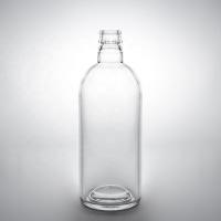 China Glass bottle Whisky Glass Vodka Gin Rum bottle with cork 375ml 500ml 700ml 750ml 1000ml for sale