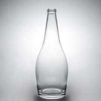 China Glass bottle Whisky Glass Vodka Gin Rum bottle with cork 375ml 500ml 700ml 750ml 1000ml for sale