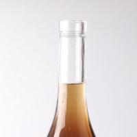 China 375ml Custom Logo Engraved Tear Drop Shaped Gin Rum Glass Bottle With Corks for Liquor for sale