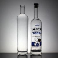 China Whisky Vodka Glass Material 700ml 1000ml Bottle with Metal Cover and Top-Grade for sale