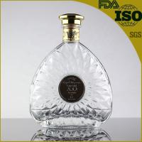 China Whisky Vodka Glass Material 700ml 1000ml Bottle with Metal Cover and Top-Grade for sale