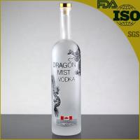 China Whisky Vodka Glass Material 700ml 1000ml Bottle with Metal Cover and Top-Grade for sale