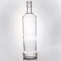 China Empty Vodka Liquor Gin Rum Tequila Whiskey Whisky Brandy Spirit Glass Bottle With Cork 375Ml Customized Shape for sale