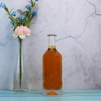 China Transparent Glass Miniature Wine Bottles with Cork 75cl Glass Bottles for sale