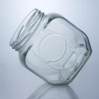 China 600ml Glass Food Jar for Honey Chili Sauce Convenient and Stylish Aluminum Lid for sale