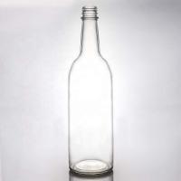 China Hot Clear Crystal White Glass Bottle for Wine Gin Whiskey Tequila 500ml 700ml 750ml 1000ml for sale