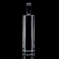 China 750ml Colorful Glass Liquor Bottle With Gold Collar Material and end Design for Vodka for sale