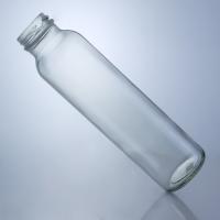 China 300ml Round Food Glass Jar for Milk Juice Fruit Tea Decal and Surface Handling for sale