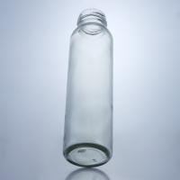 China 300ml Round Food Glass Jar for Milk Juice Fruit Tea Decal and Surface Handling for sale
