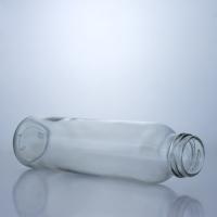 China 300ml Round Food Glass Jar for Milk Juice Fruit Tea Decal and Surface Handling for sale